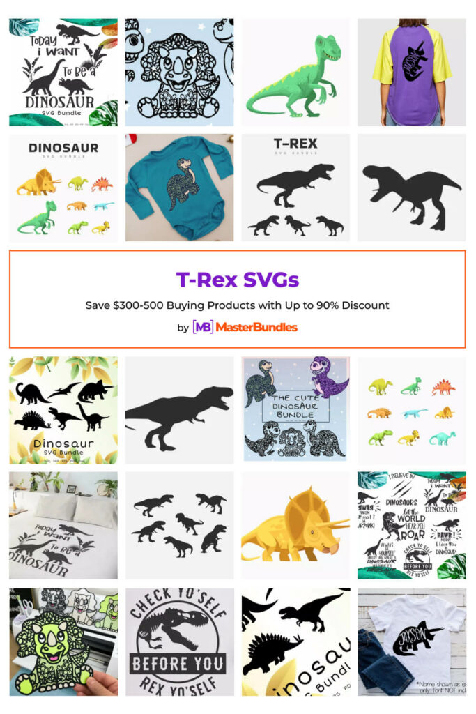 16+ T-Rex SVG Files & Designs for 2025 - MasterBundles