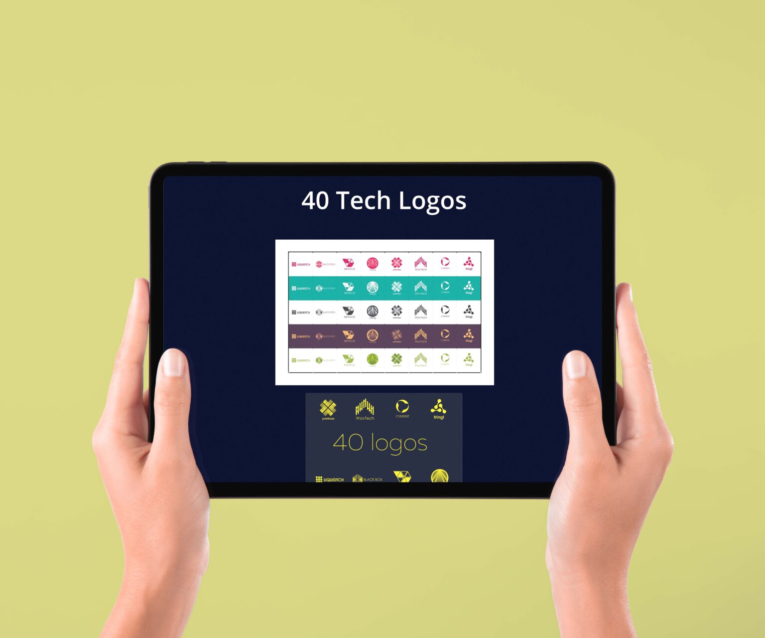 40 Tech Logos – MasterBundles