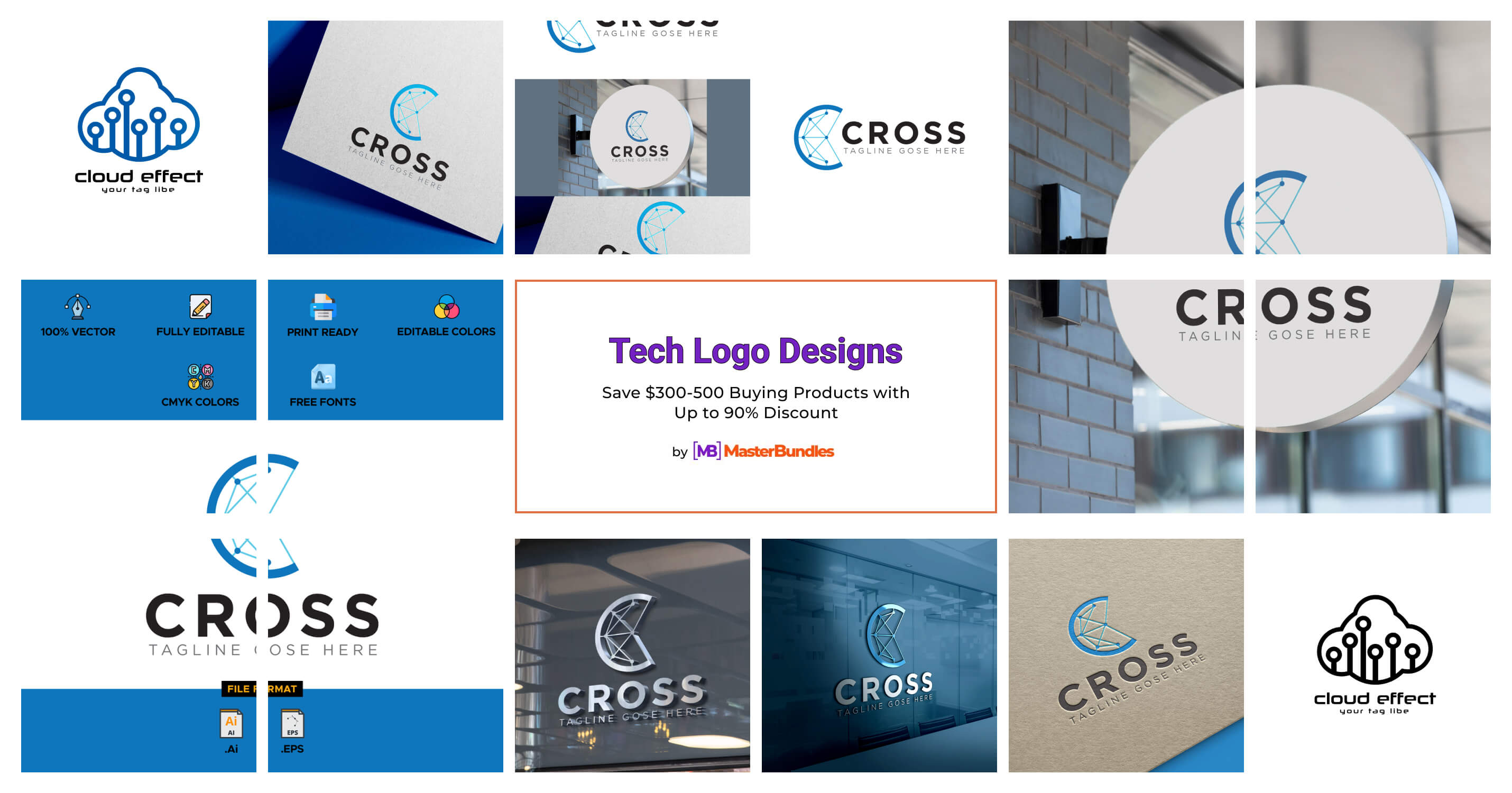 1179+ Tech Logo Designs 2025 - MasterBundles