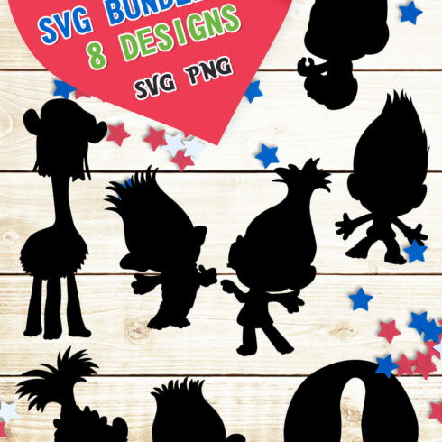 Troll SVG Silhpuette: 8 Designs | Master Bundles