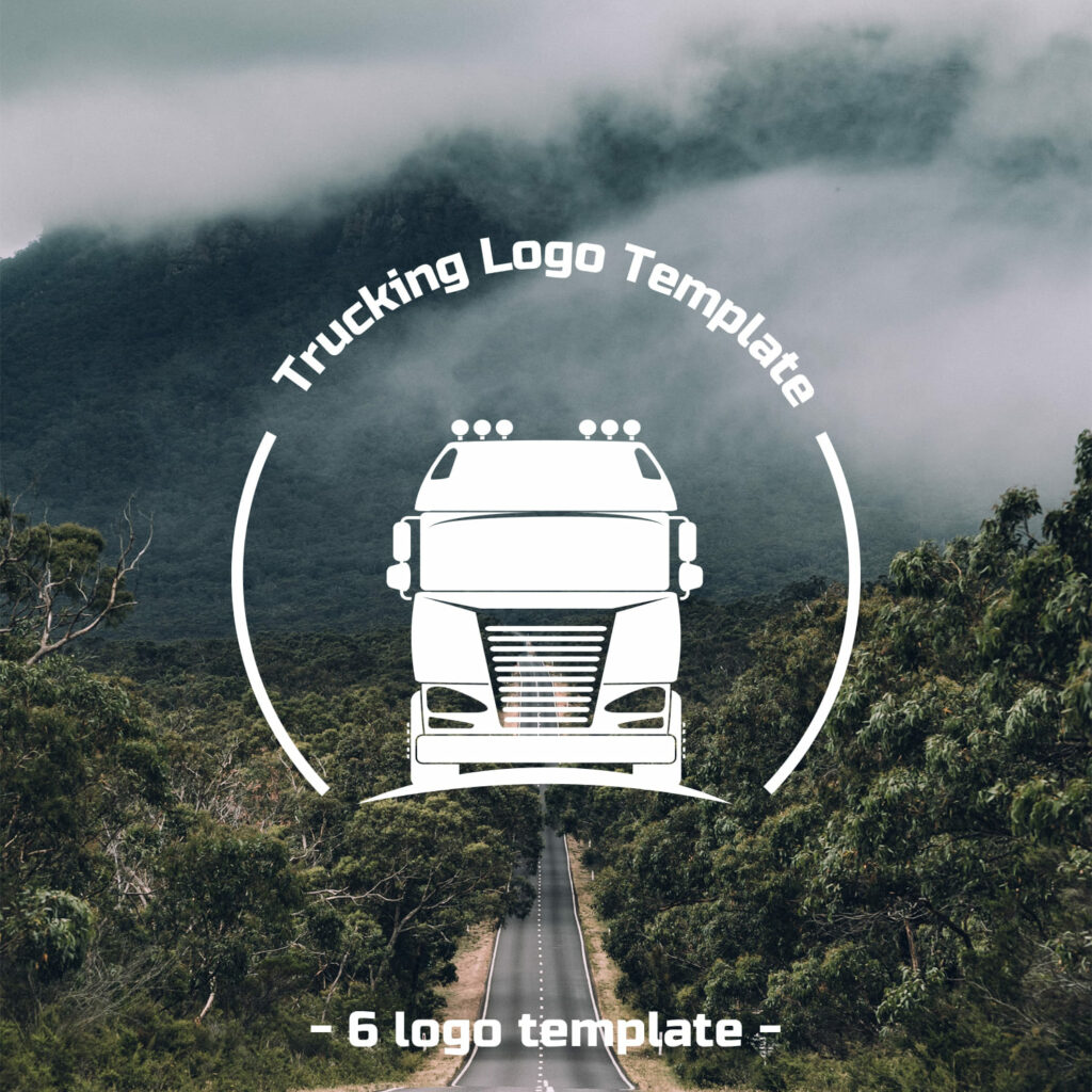 6 Trucking Logo Templates – MasterBundles