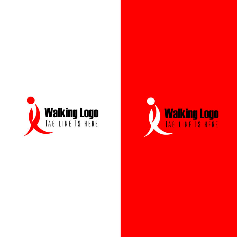 Walking Logo - MasterBundles