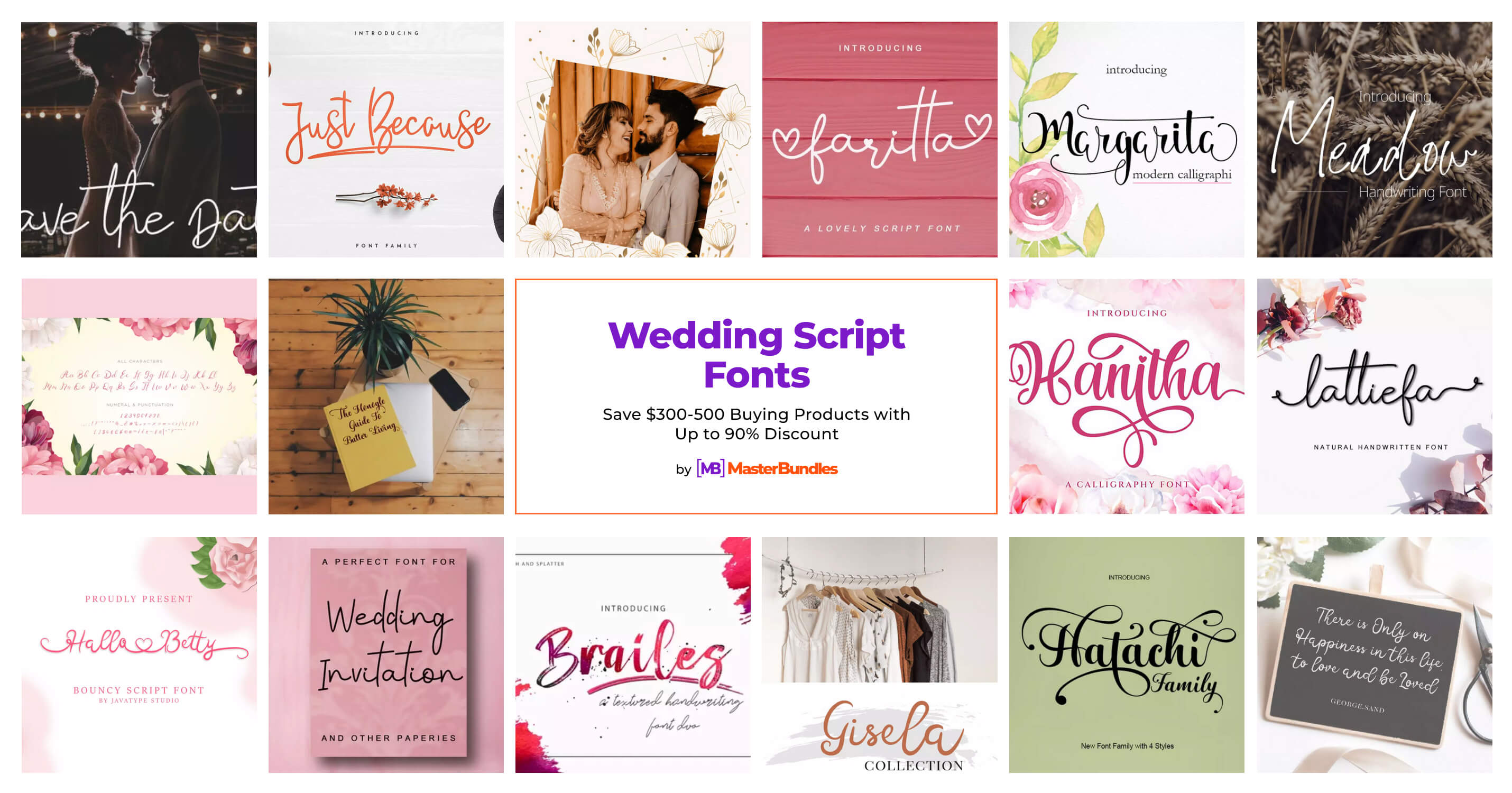 86+ Wedding Script Fonts 2025 - MasterBundles