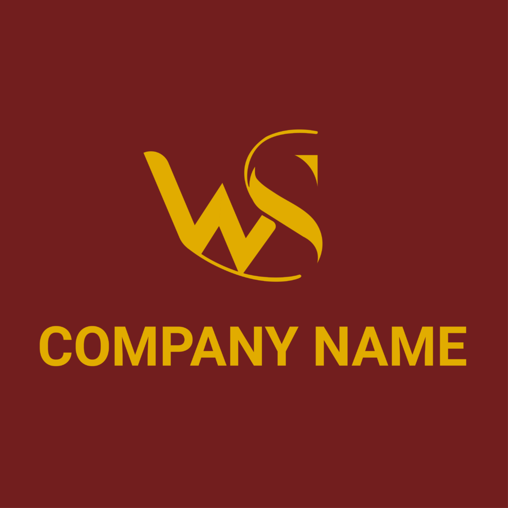 WS Letter Logo Template - MasterBundles