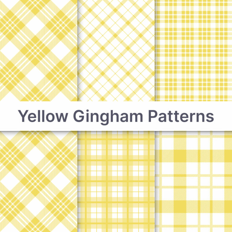 Yellow Gingham Patterns – MasterBundles