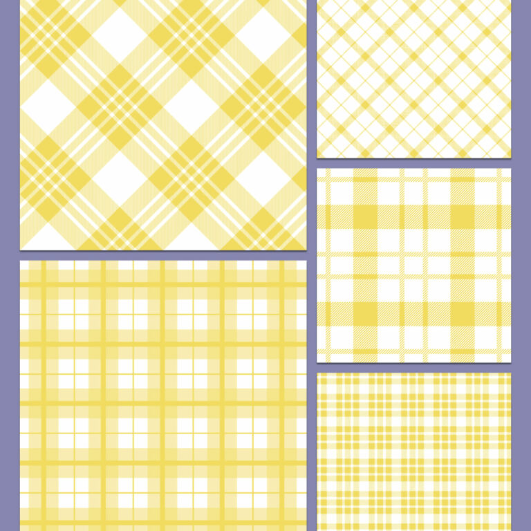 Yellow Gingham Patterns – MasterBundles