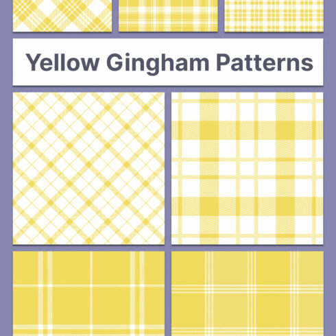 Yellow Gingham Patterns | Master Bundles