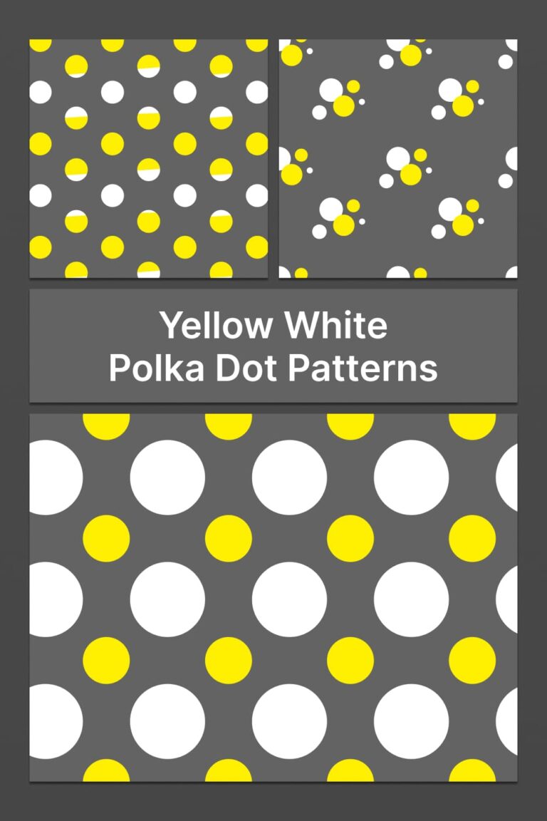 Yellow White Polka Dot Patterns – MasterBundles