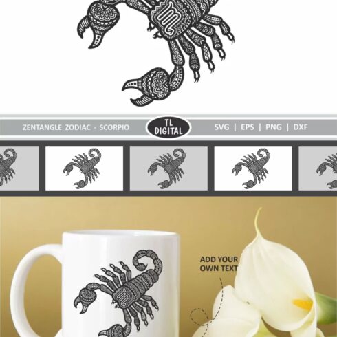 Zodiac Zentangle - Scorpio | Master Bundles