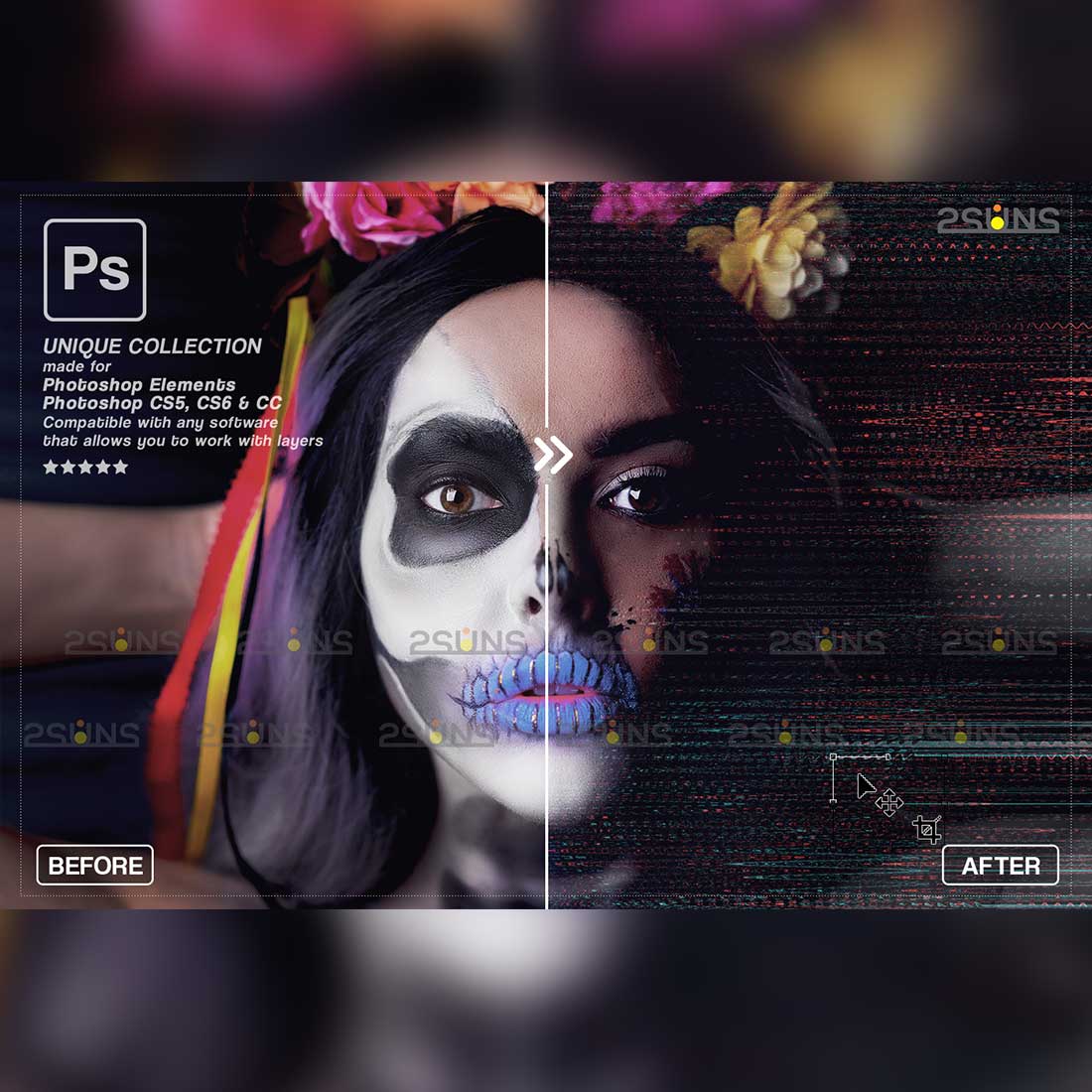 Horror effects, Film Grain Textures, Scratch Photo Overlays - MasterBundles