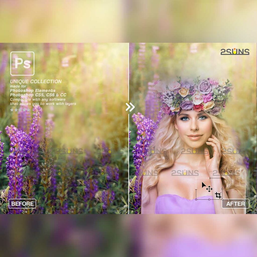 Blooming backdrop photoshop background floral portrait art - MasterBundles