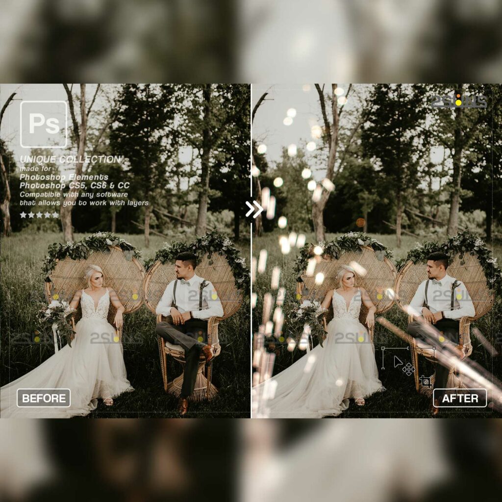 Wedding sparkler overlays, Sparkler overlay - MasterBundles