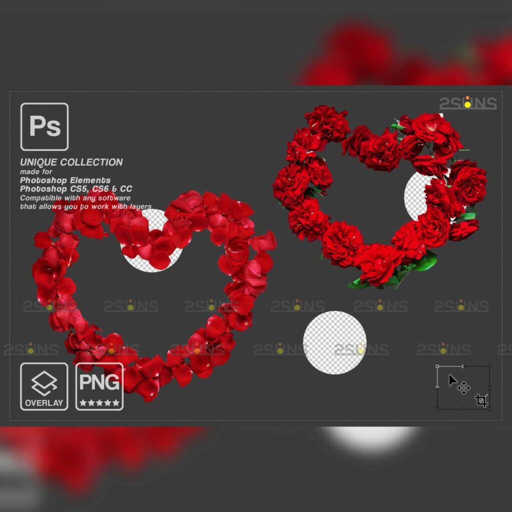 Falling Rose Petals Photo Overlays , Rose Petals, Red Rose - MasterBundles