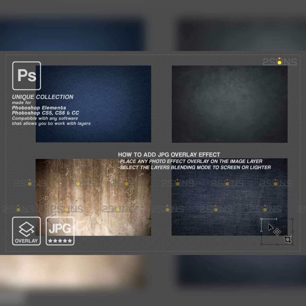 Fine art texture overlays, Photoshop overlay, Textures - MasterBundles