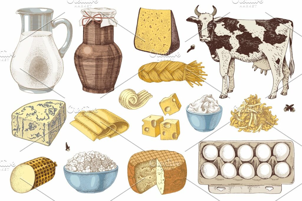 Farm Fresh Dairy Products Collection – MasterBundles