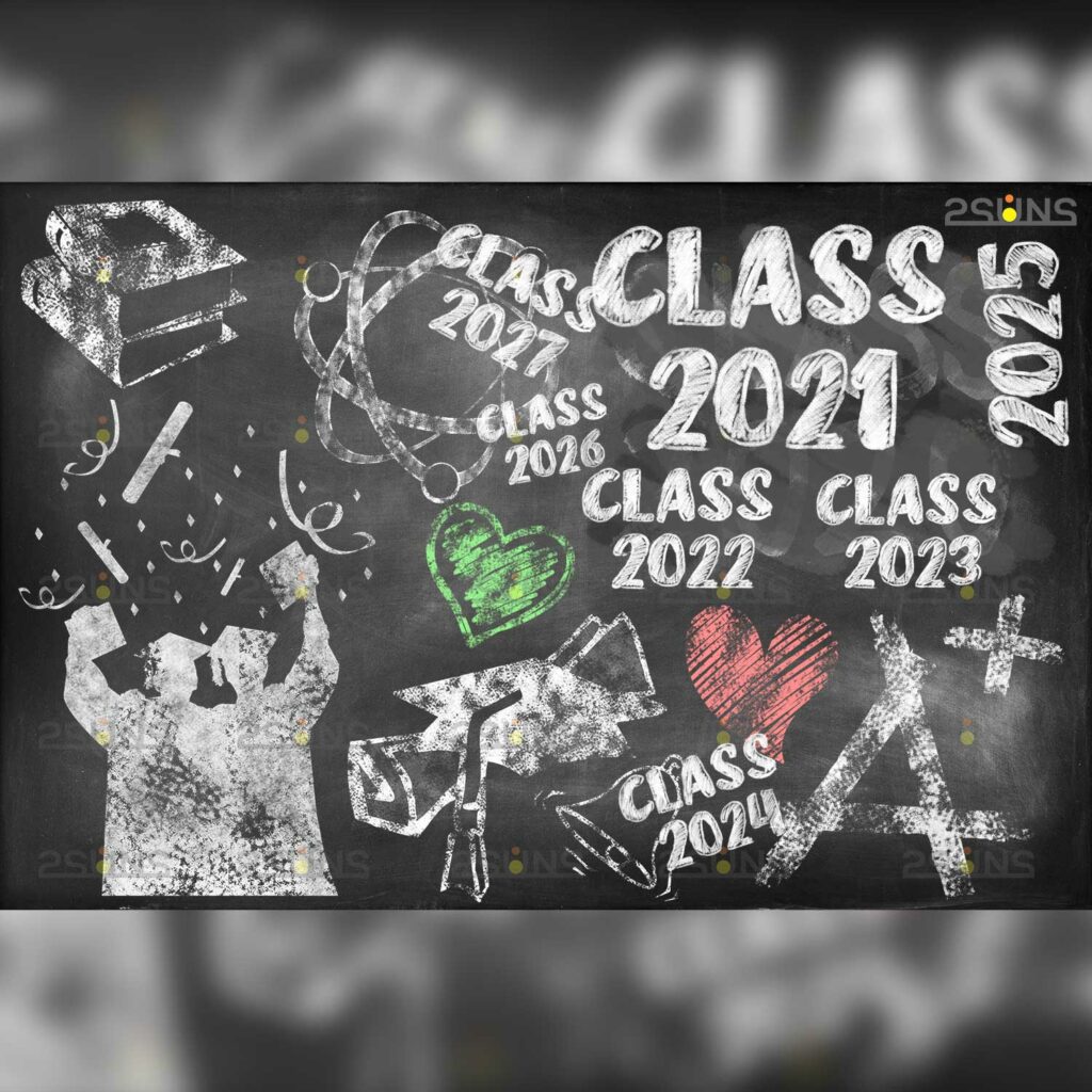 Overlay Graduation day Sidewalk Chalk Art - MasterBundles