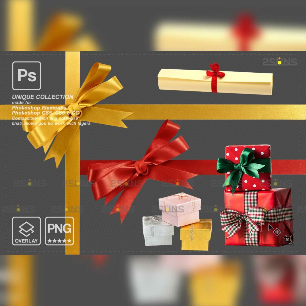 Christmas overlay, Glitter overlays, Photoshop overlay - MasterBundles