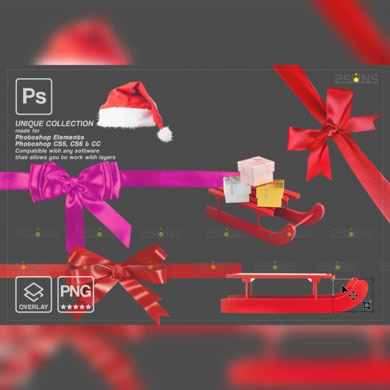 Christmas overlay, Glitter overlays, Photoshop overlay - MasterBundles