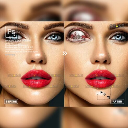 Wounds and scars Blood splatter photoshop overlay - MasterBundles