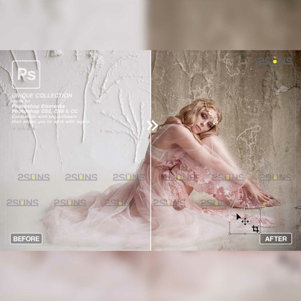 Fine art texture overlays, Photoshop overlay, Textures - MasterBundles