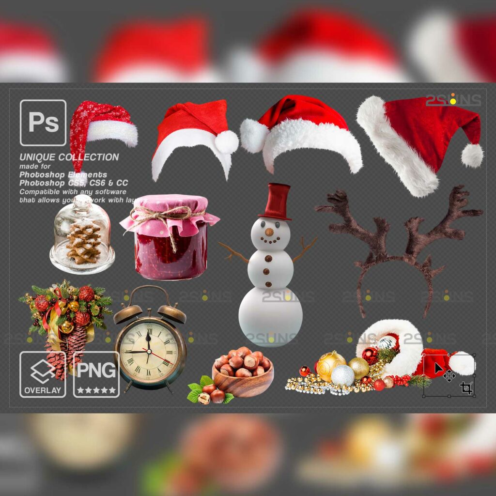 Christmas overlay, Sparkler overlay, Photoshop overlay - MasterBundles