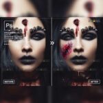 Wounds and scars Blood splatter photoshop overlay | MasterBundles