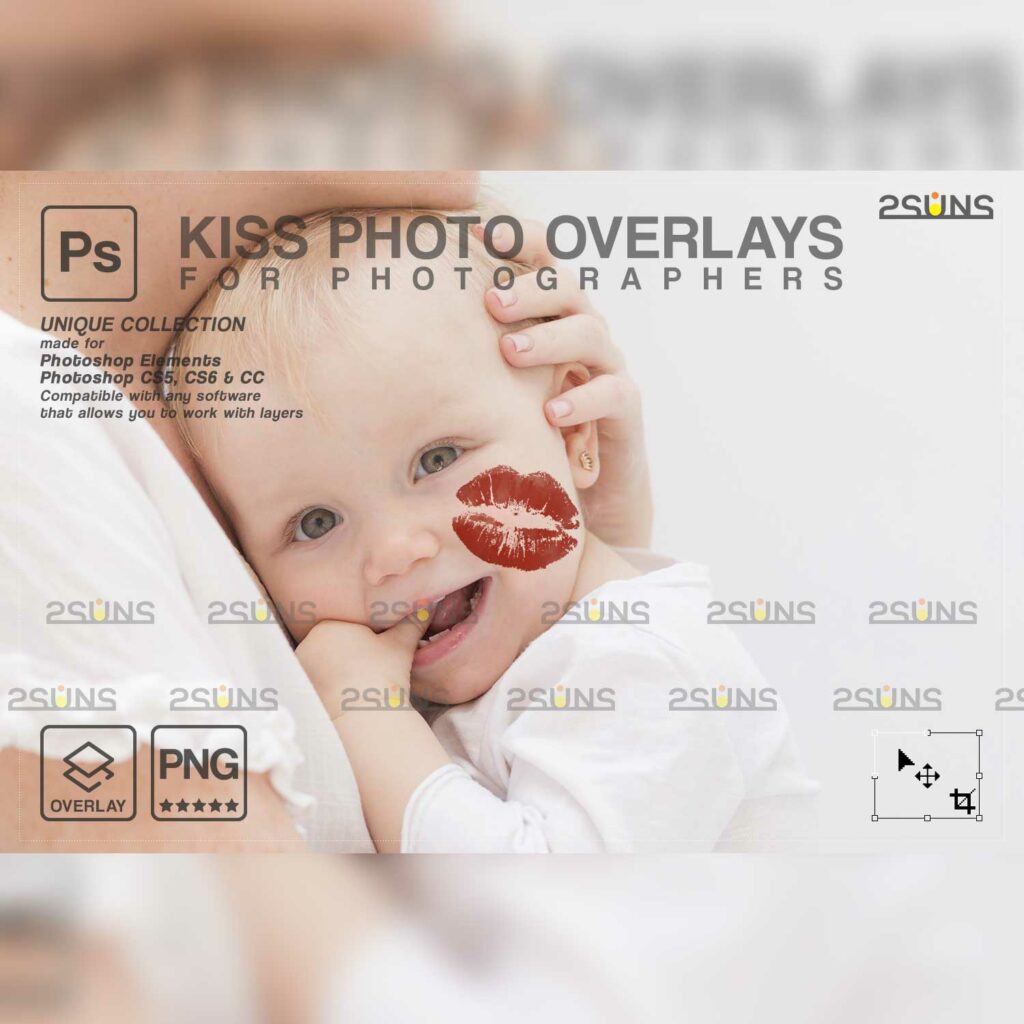 20 Kisses kiss photo overlays, valentines overlays bokeh - MasterBundles