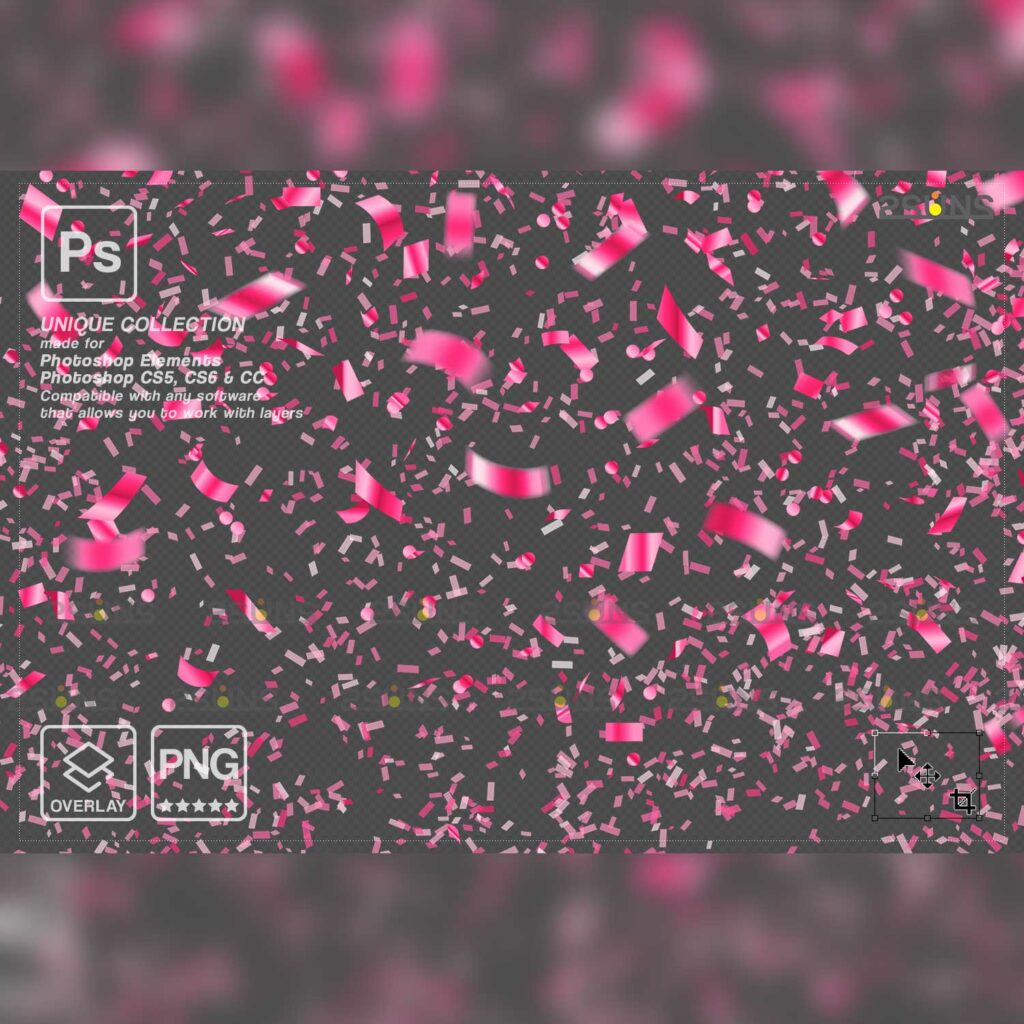 Gender reveal confetti overlay photoshop, Confetti png, Baby ...