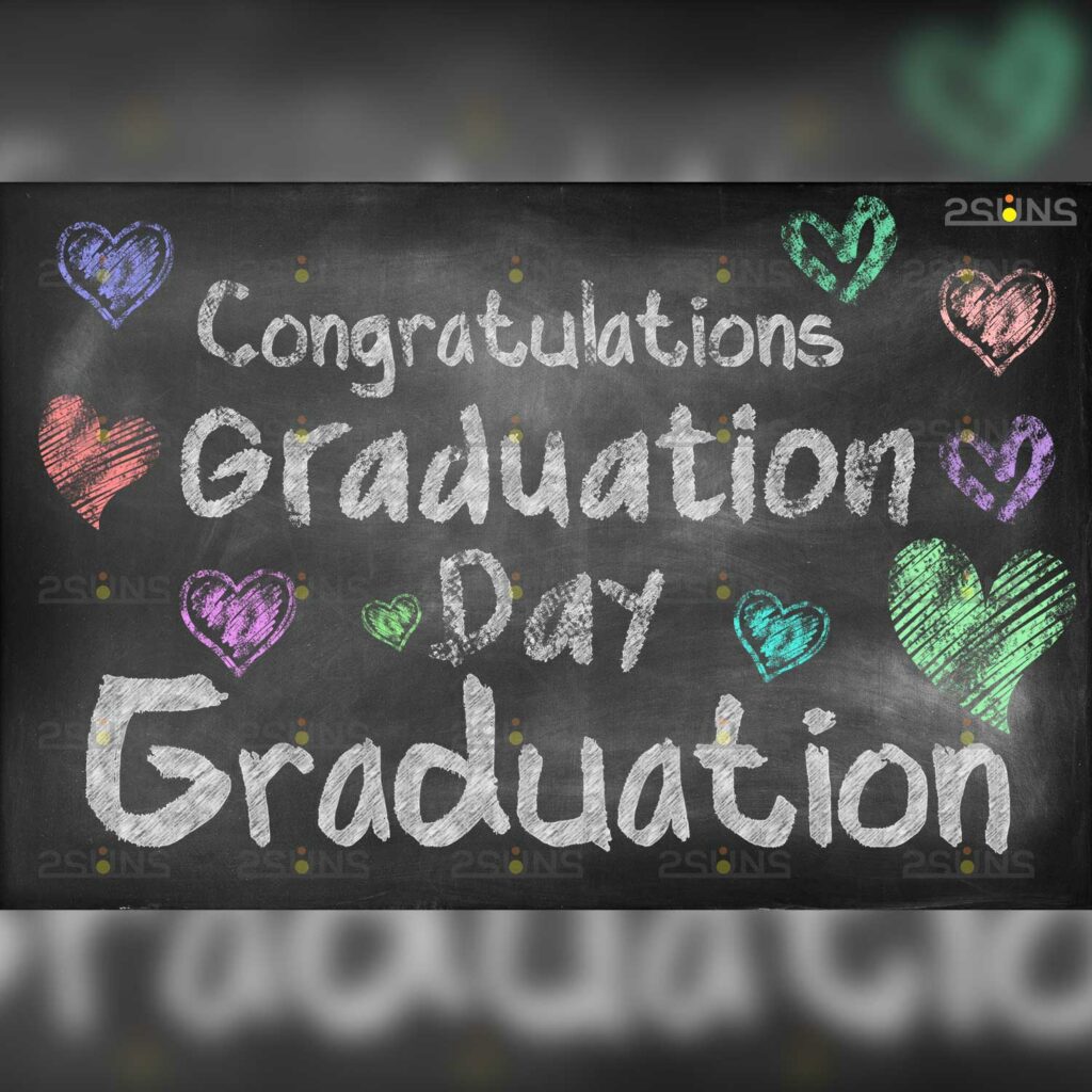 Overlay Graduation day Sidewalk Chalk Art - MasterBundles
