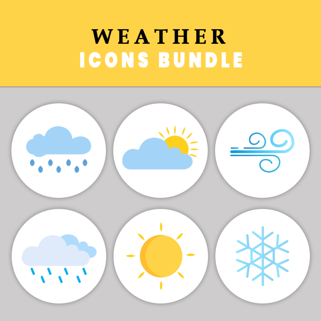 Solid Weather Icons Bundle - MasterBundles
