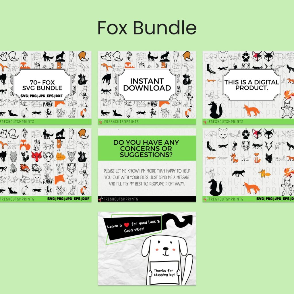 Fox SVG Bundle – MasterBundles