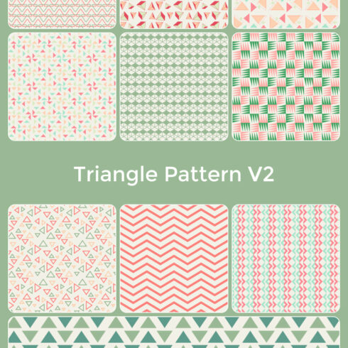 Green Triangle Patterns | Master Bundles