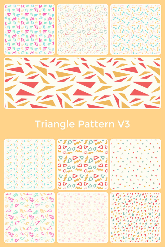 9 Triangle Patterns – MasterBundles