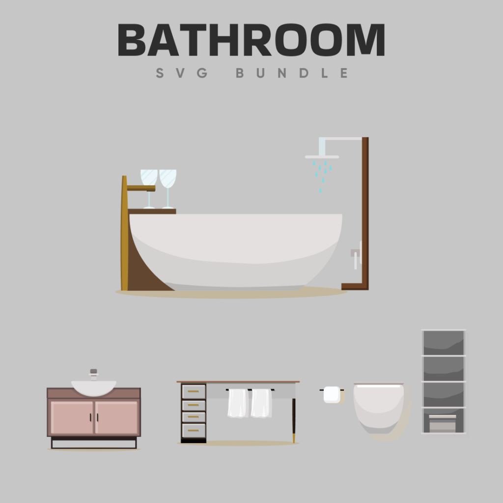 Extensive Bathroom SVG bundle – MasterBundles