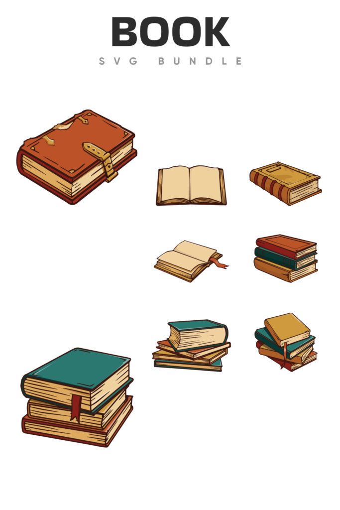 8 Book SVG Designs – MasterBundles