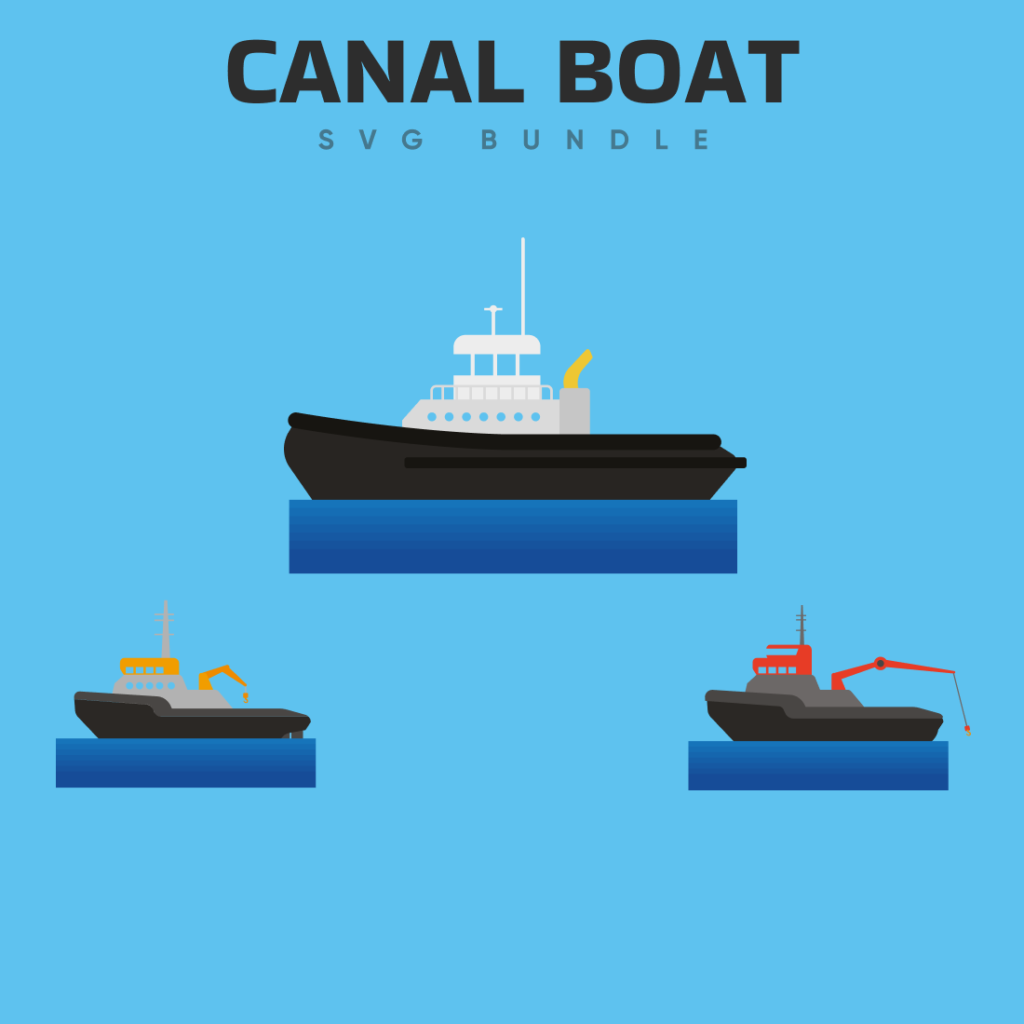 Canal Boat SVG Designs – MasterBundles
