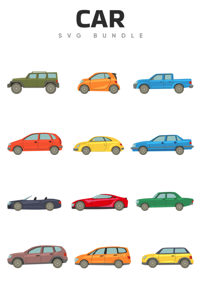12 Car SVG designs – MasterBundles
