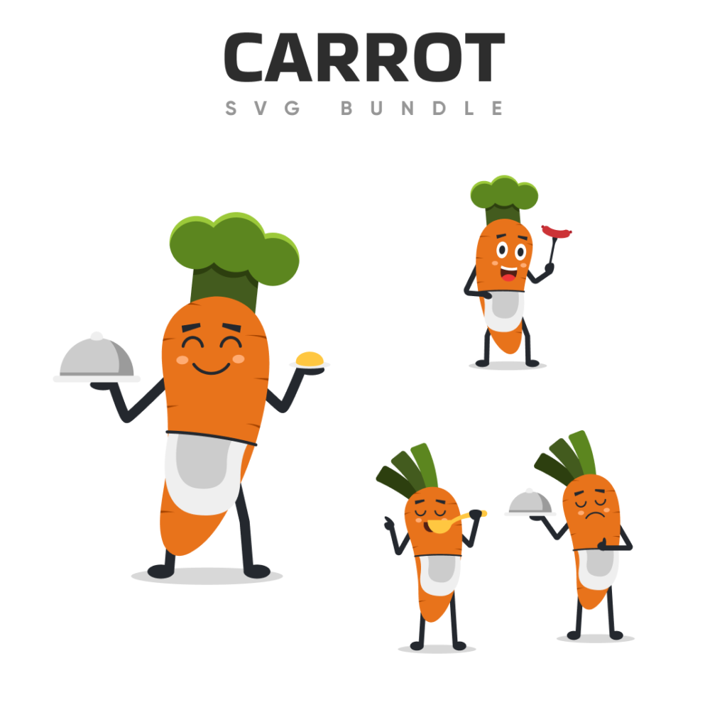 8 Cooking Carrot SVG Designs | Master Bundles