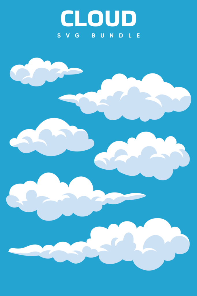 Cloud SVG Design, Weather Cloud SVG – MasterBundles