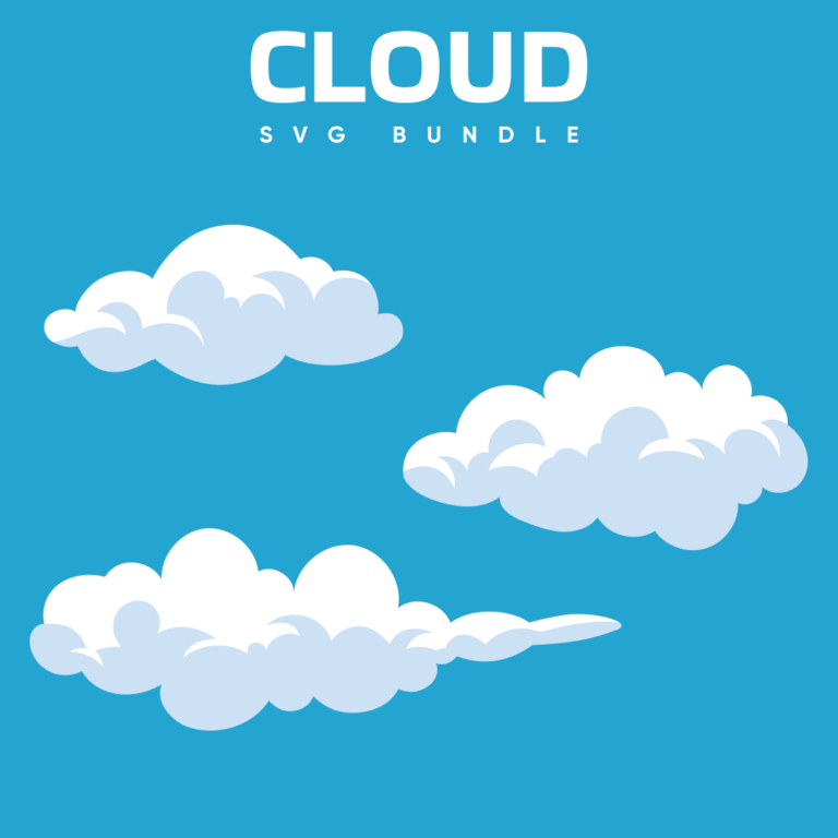 Cloud SVG Design, Weather Cloud SVG – MasterBundles