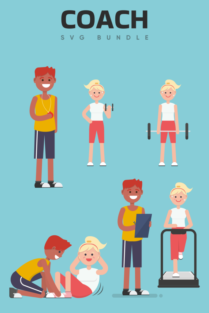 6 Coach SVG Designs – MasterBundles
