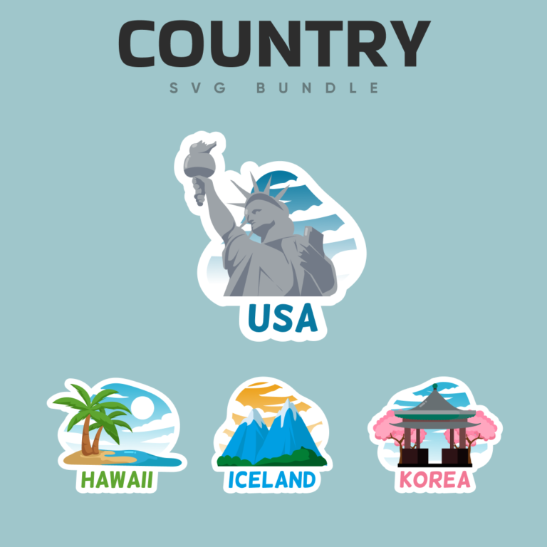 6 Country SVG Designs – MasterBundles