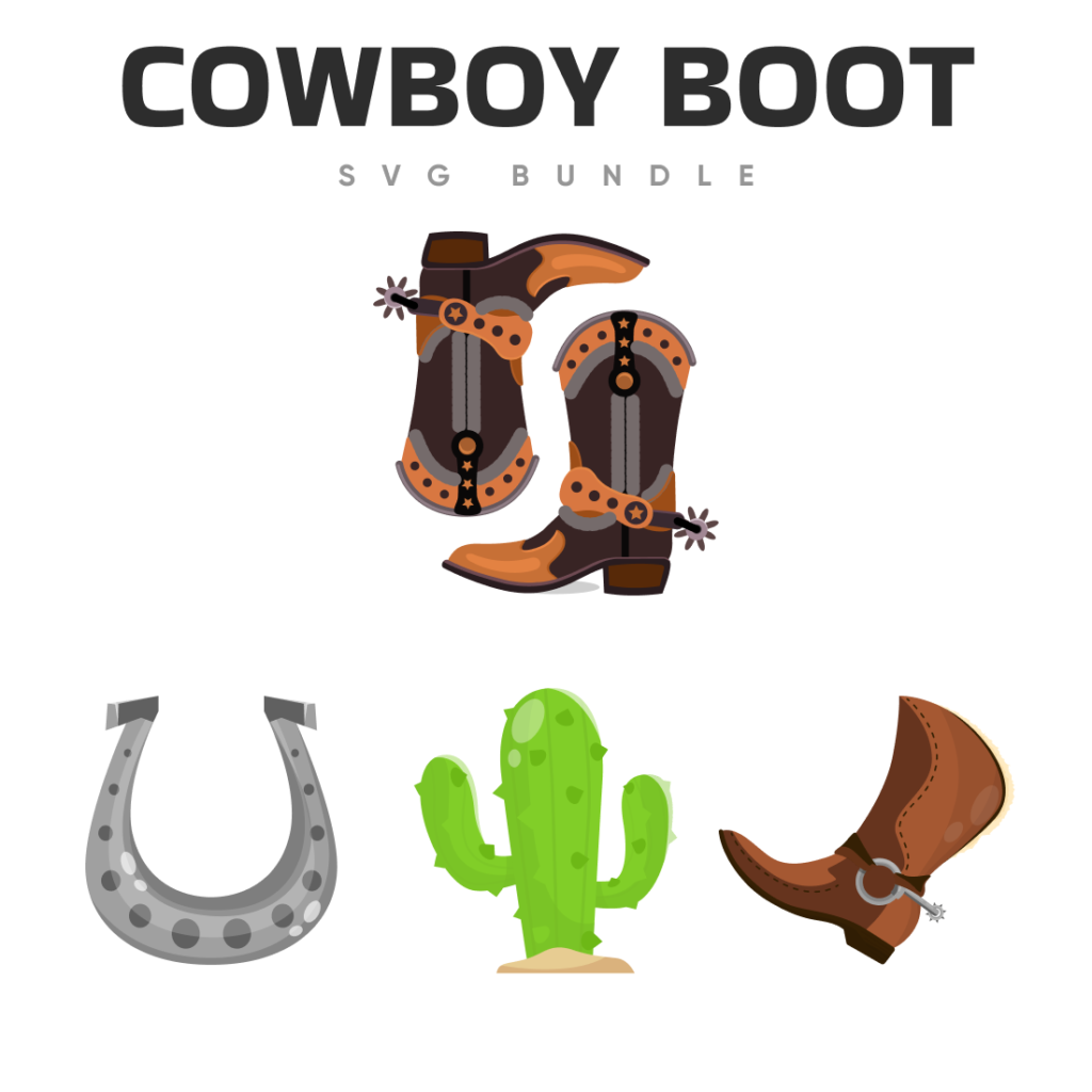Western Cowboy Boot SVG Designs – MasterBundles