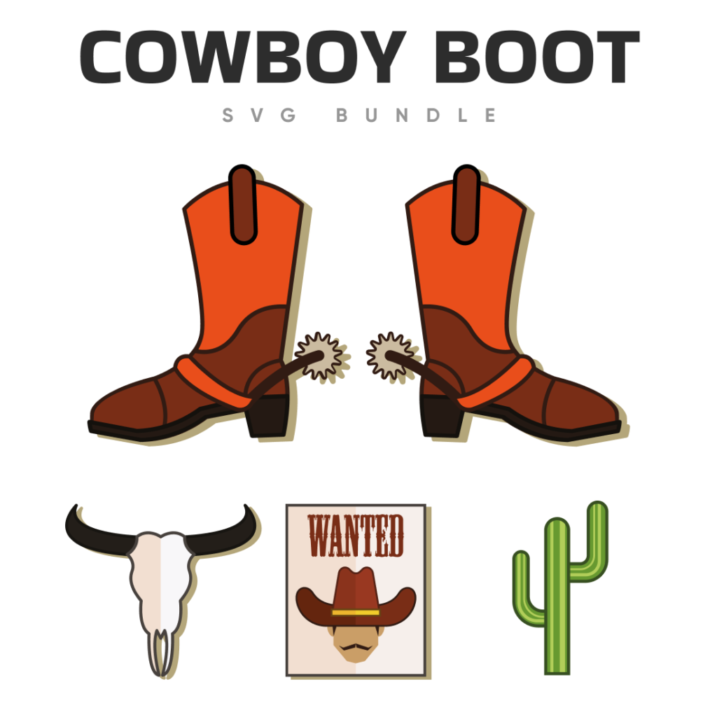 Pair of Cowboy Boots SVG - MasterBundles