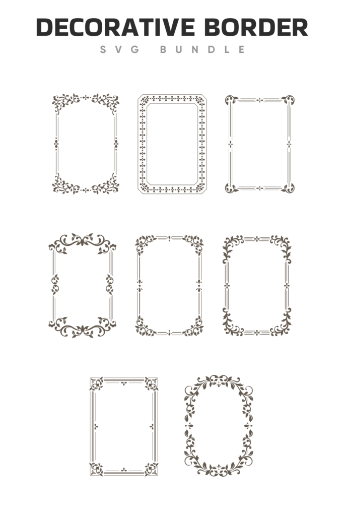 Decorative Border SVG – MasterBundles