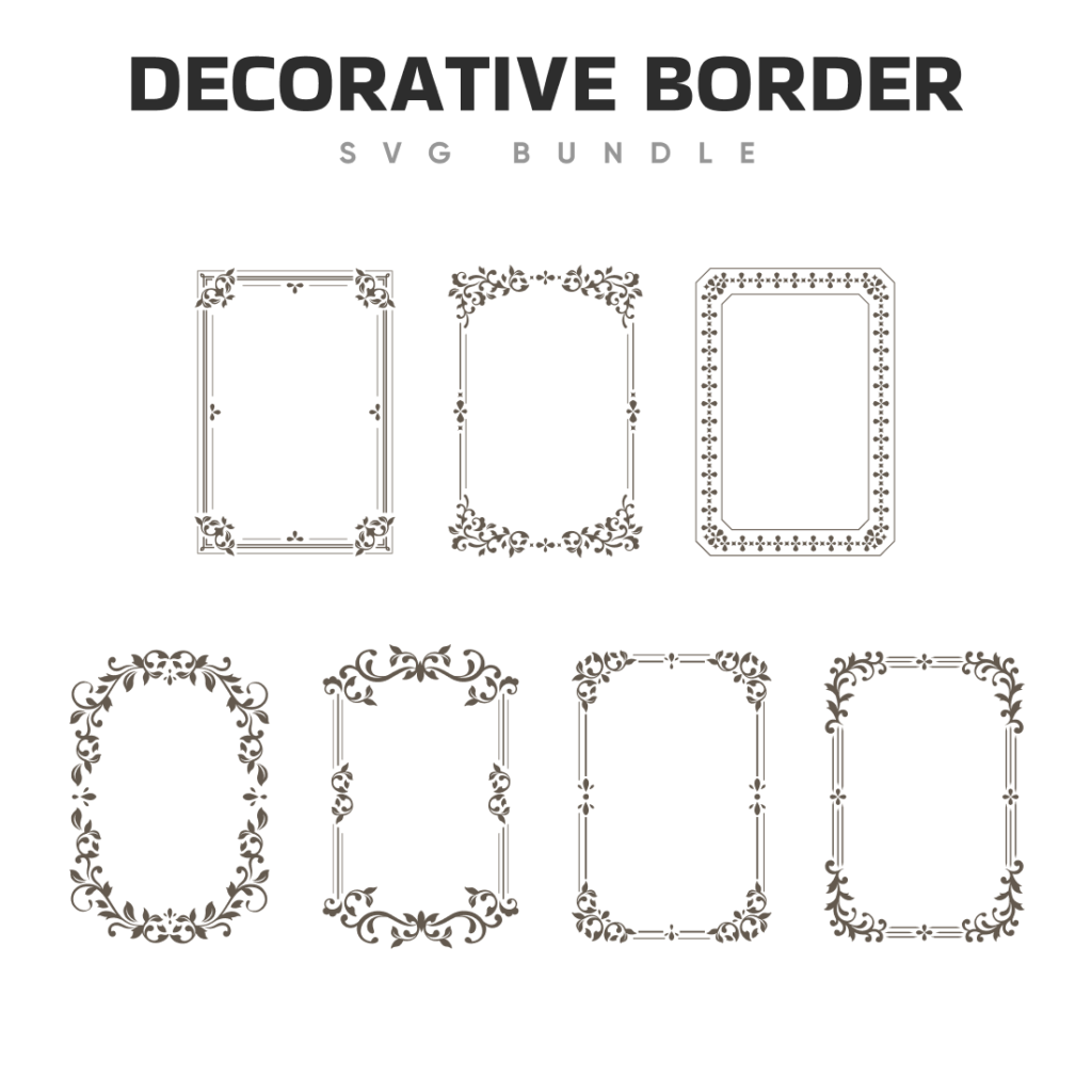 Decorative Border SVG – MasterBundles