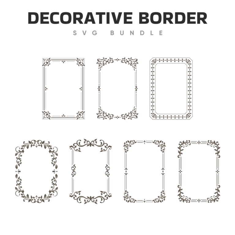 Decorative Border SVG – MasterBundles