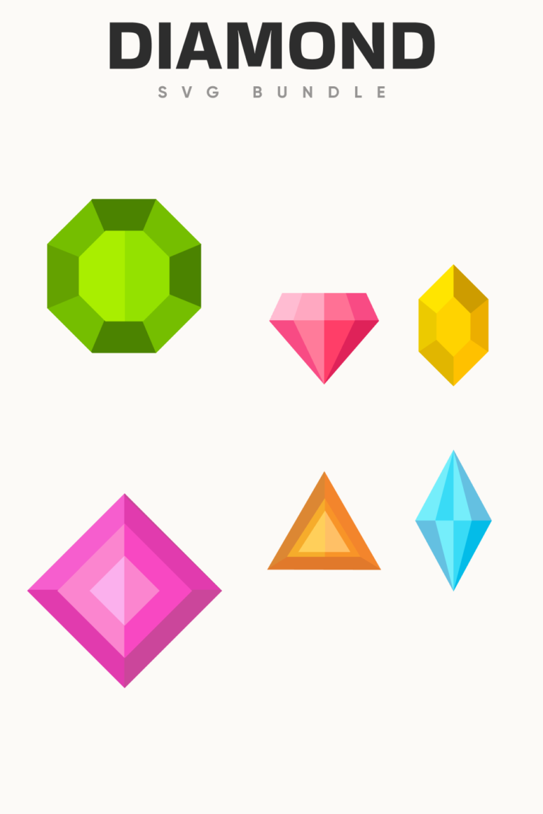 6 Diamond SVG Designs – MasterBundles