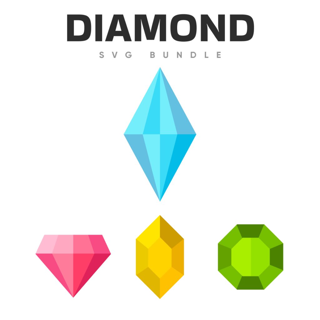 6 Diamond SVG Designs – MasterBundles