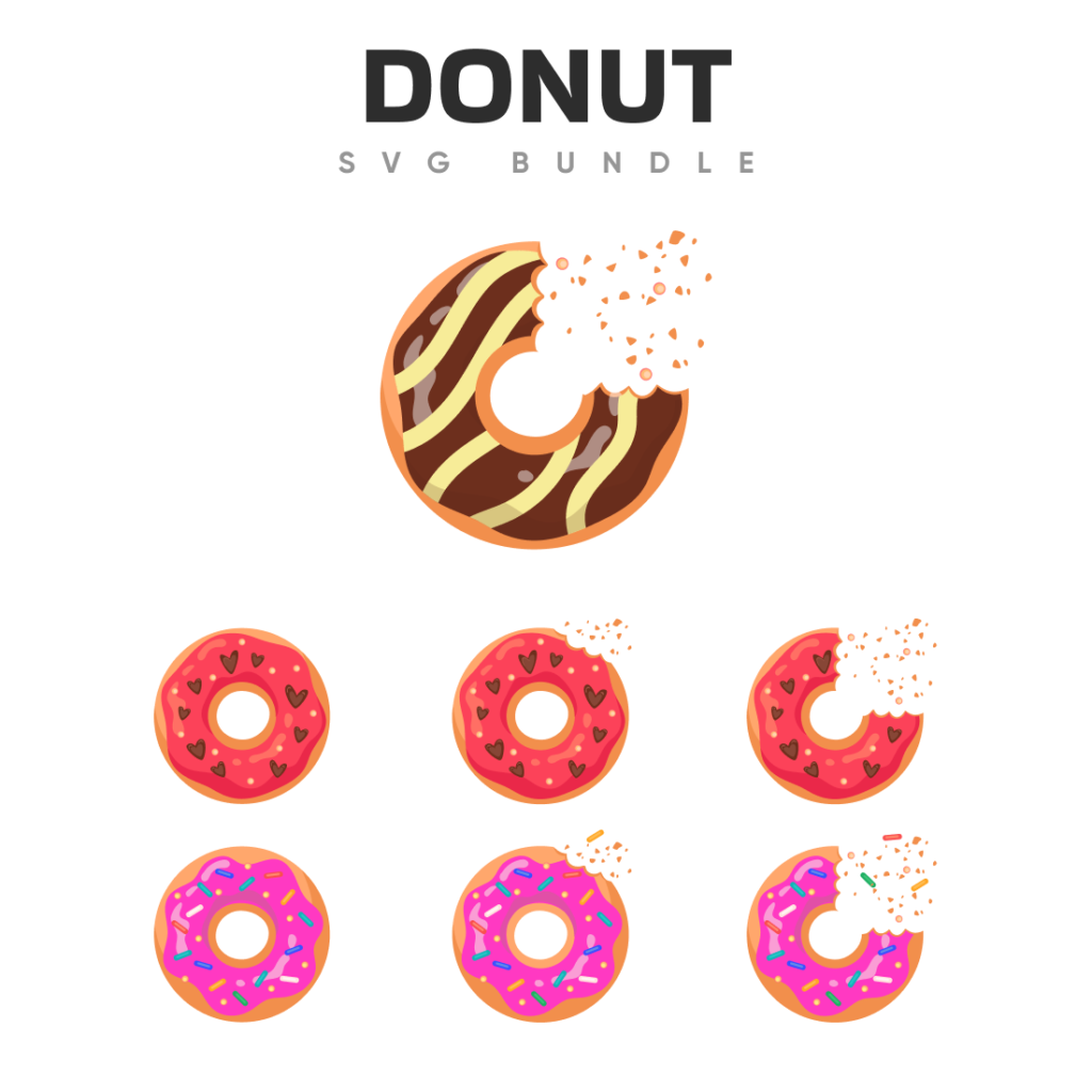 15 Clipart Donut SVG Designs – MasterBundles